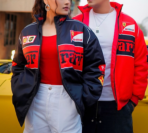 Ferrari Couples Jacket – Official Ferrari Design for Couples – Vintage drip