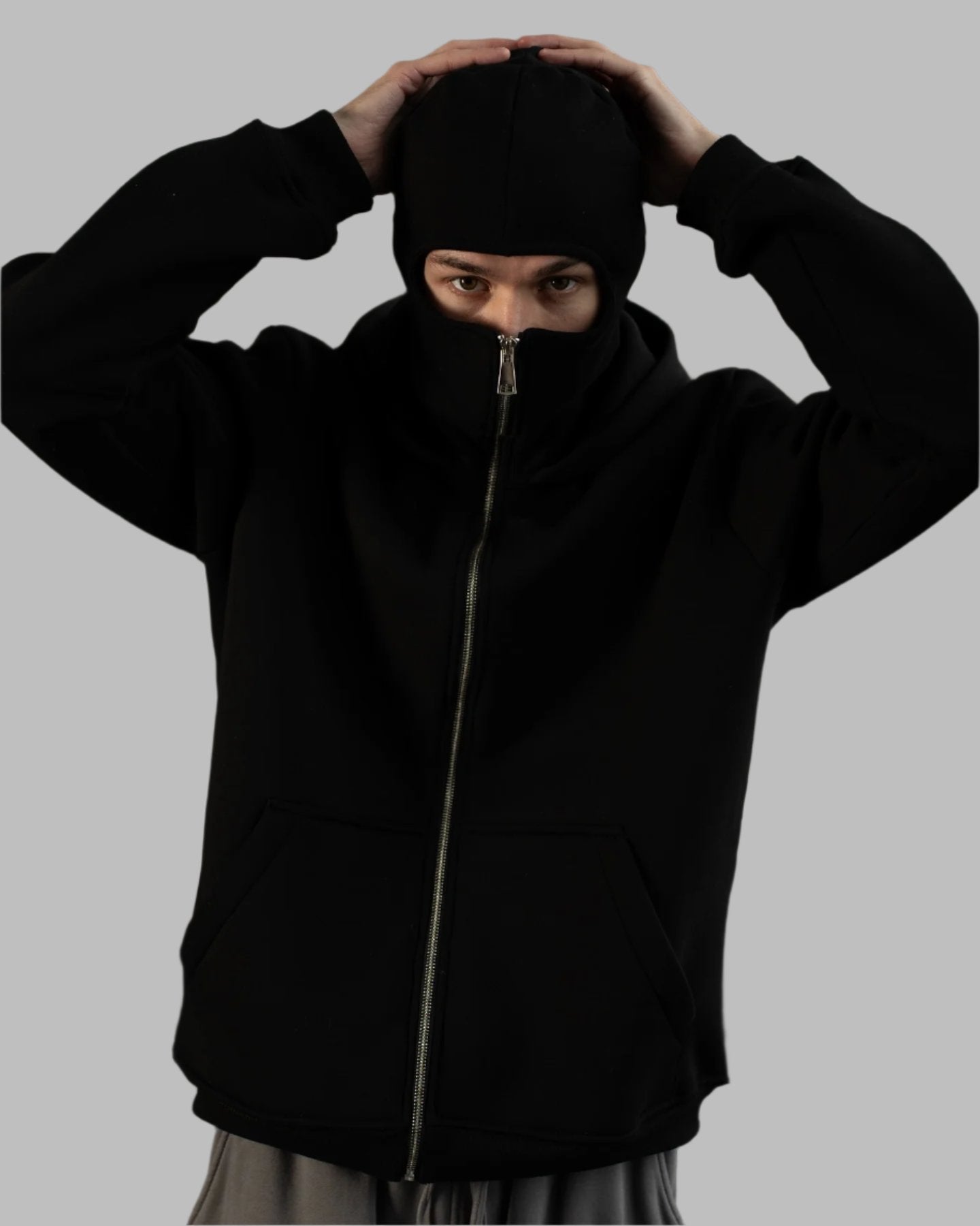 Balaclava Hoodie with Vintage Drip Design | Unisex – Vintage drip